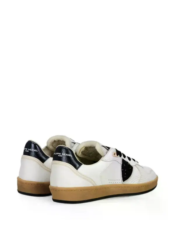 Philippe Model Glitter-patchwork Leather Sneakers