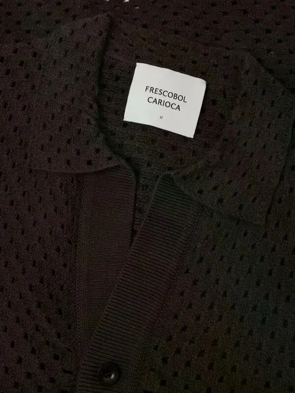 Frescobol Carioca Pinto Crochet Shirt - Brown