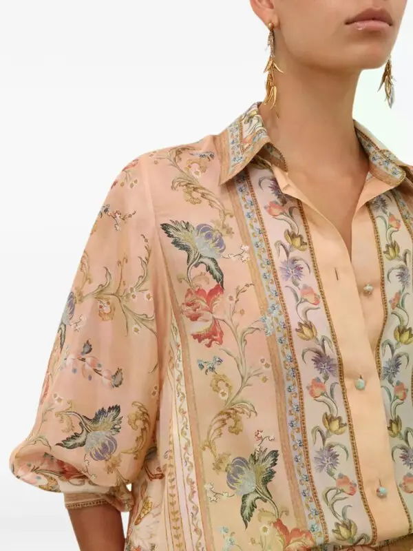 Zimmermann Silk Floral-print Shirt