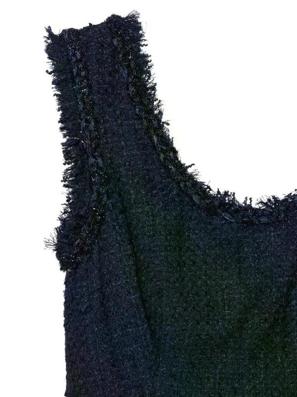 SELF-PORTRAIT Bouclé Midi Dress