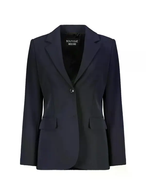 Moschino Single-breasted Notched-lapel Blazer - Blue