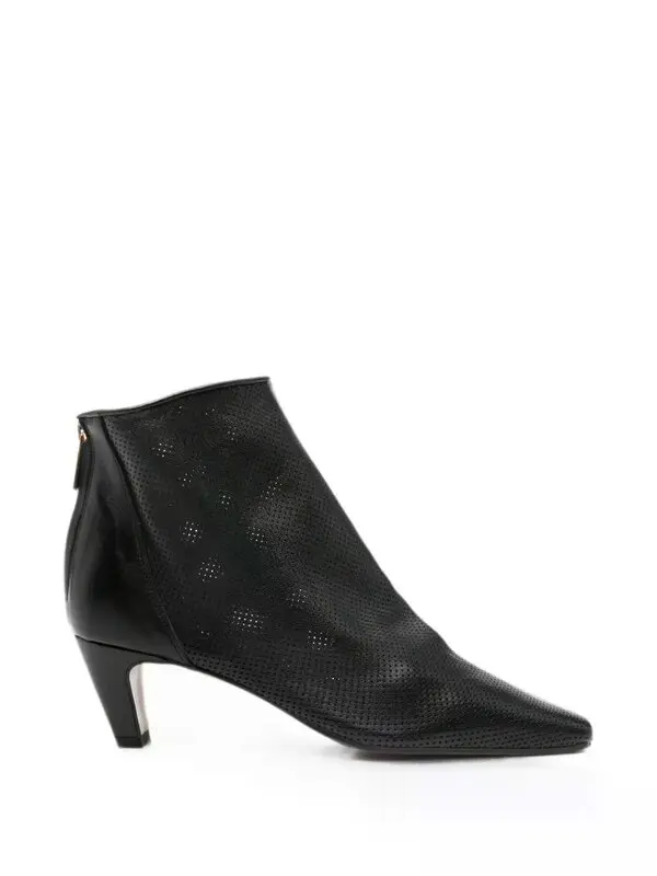 BIANCADI Perforated Leather Ankle Boots