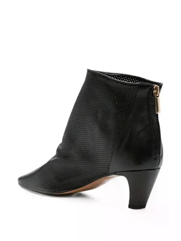 BIANCADI Perforated Leather Ankle Boots