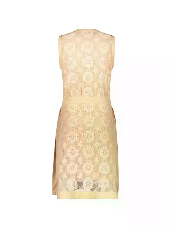 Moschino Lace Overlay Sleeveless Mini Dress