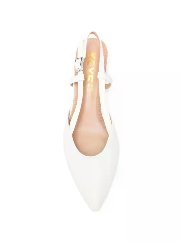 KEYS Pointed-toe Slingback Pumps