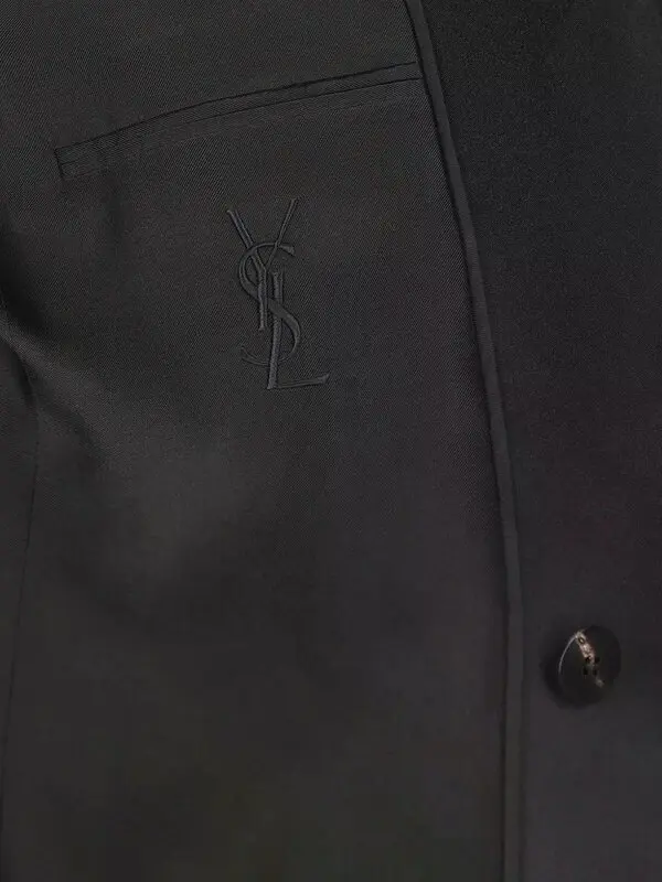 Saint Laurent Grain De Poudre Double-breasted Jacket