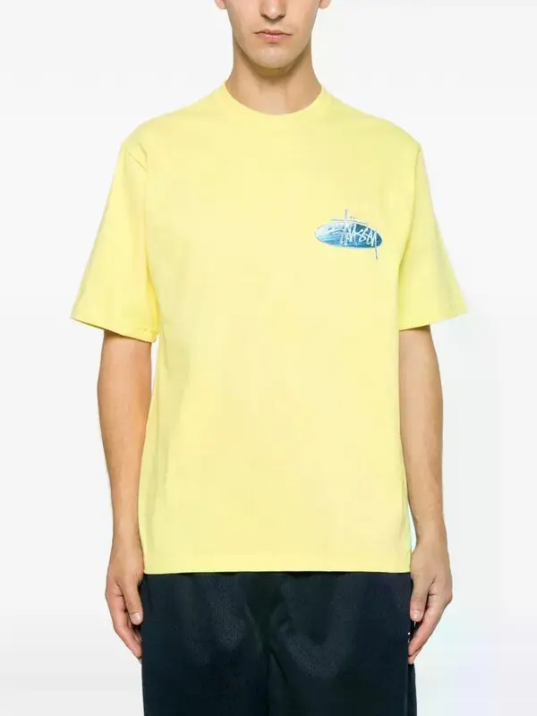 StÜssy Wave Oval Logo T-shirt