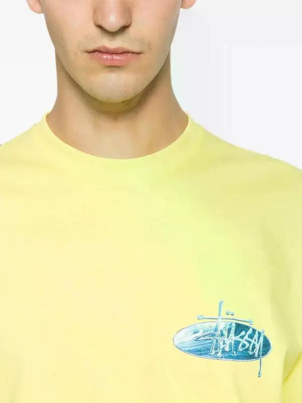 StÜssy Wave Oval Logo T-shirt