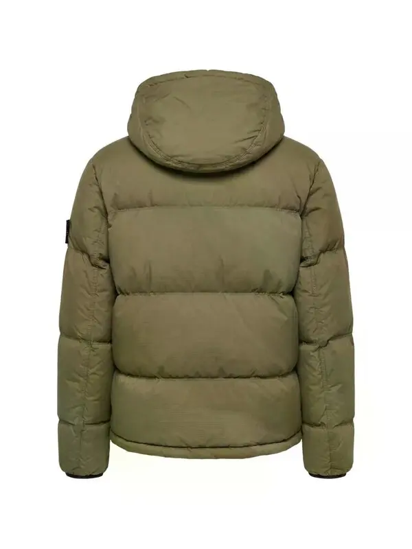 Stone Island Hooded Padded Jacket - Green