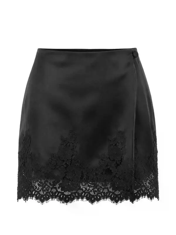 SOLAQUA Harper Lace-trim Mini Skirt
