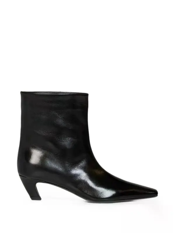 Khaite Square-toe Ankle Boots
