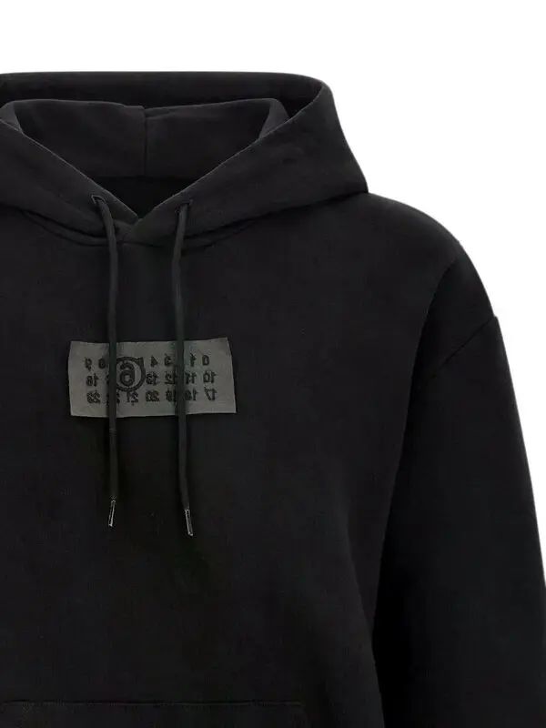MAISON MARGIELA Logo Patch Drawstring Hoodie