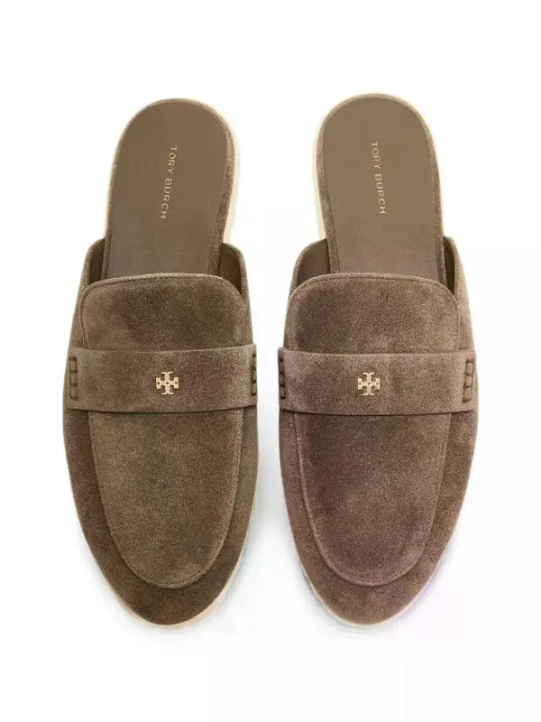 Tory Burch Suede Slip-on Mules