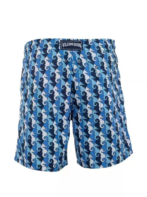 MARY KATRANTZOU Seahorse Print Swim Shorts