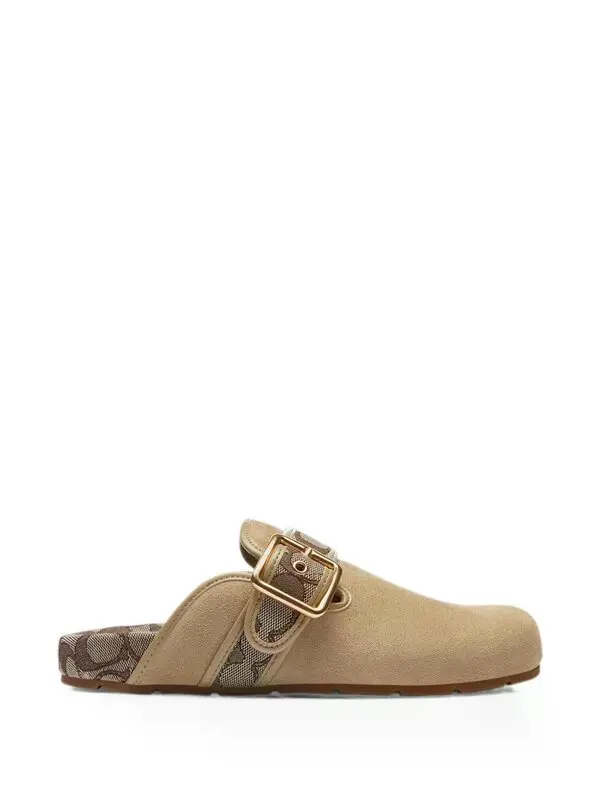 COACH Monogram Pattern Mules - Neutrals