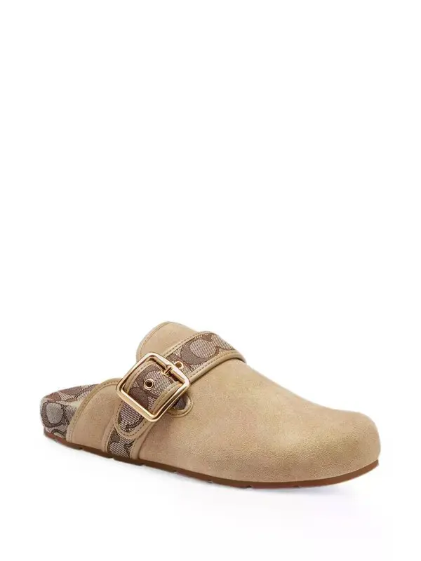 COACH Monogram Pattern Mules