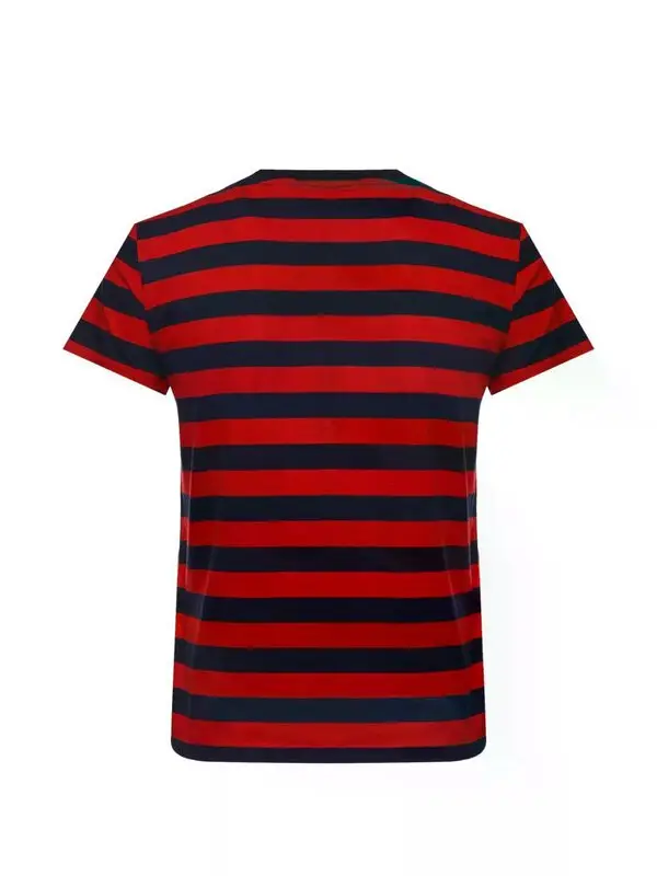 Polo Ralph Lauren Striped Embroidered Logo T-shirt