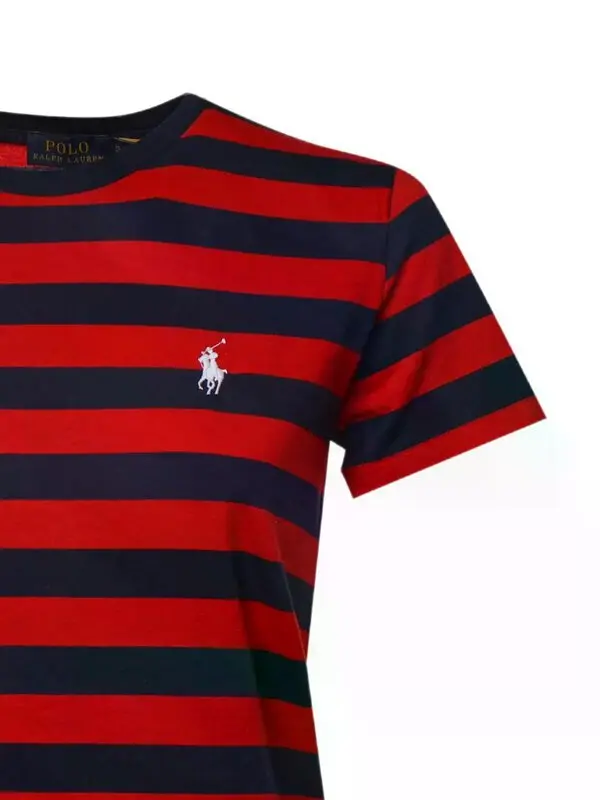 Polo Ralph Lauren Striped Embroidered Logo T-shirt