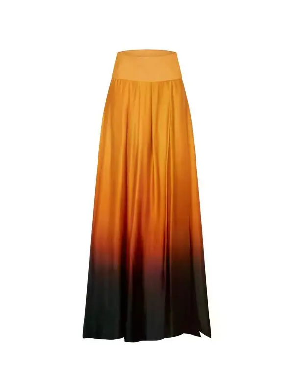 OUD PARIS Calypso Ombré-effect Maxi Skirt