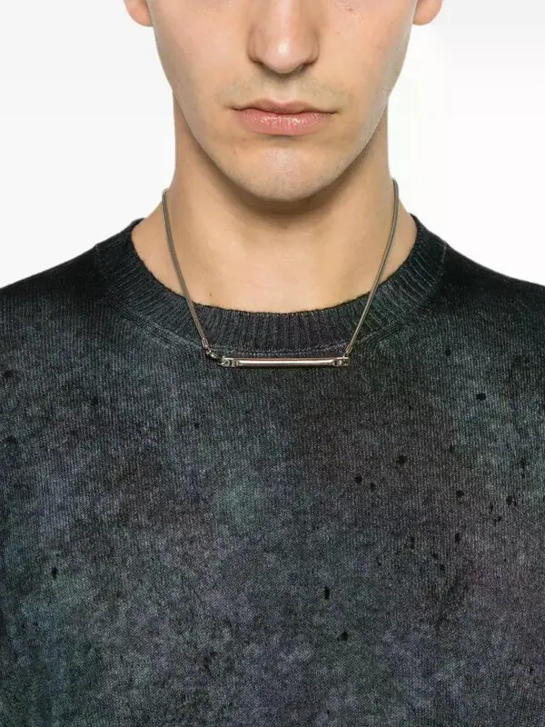 Avant Toi Distressed Acid-wash Sweater