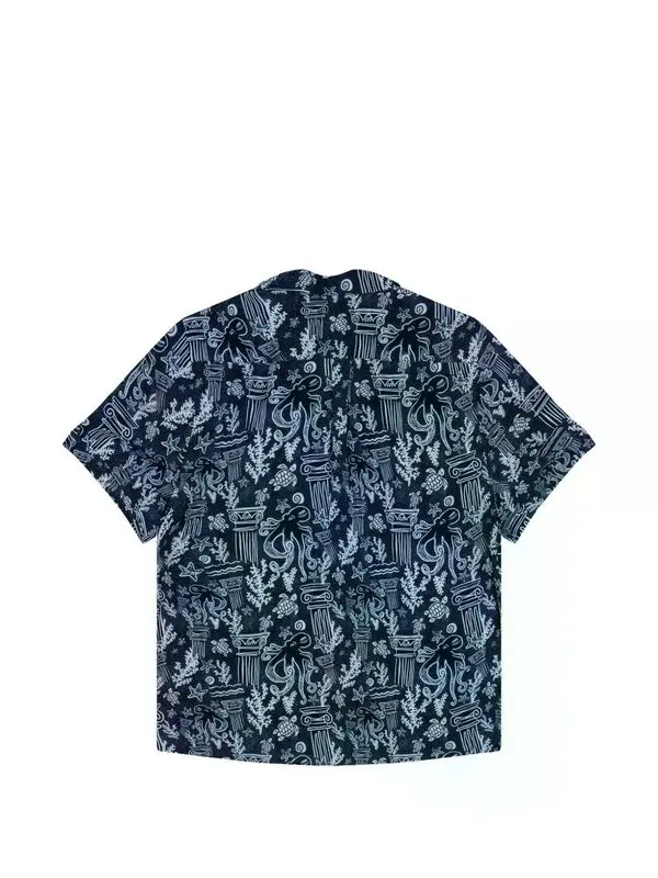 Vilebrequin Marine-print Linen Shirt