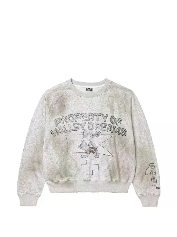 VALE FOREVER Graphic-print Sweatshirt - Grey