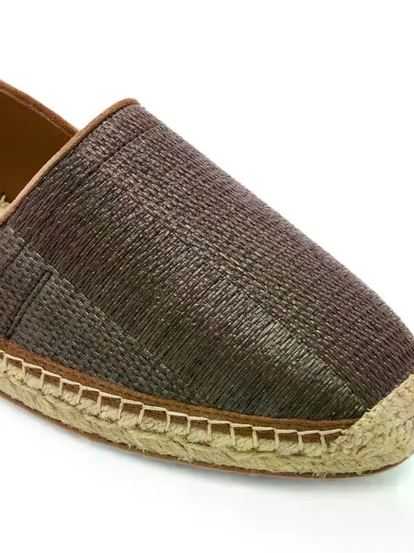 Brunello Cucinelli Woven Suede Espadrilles