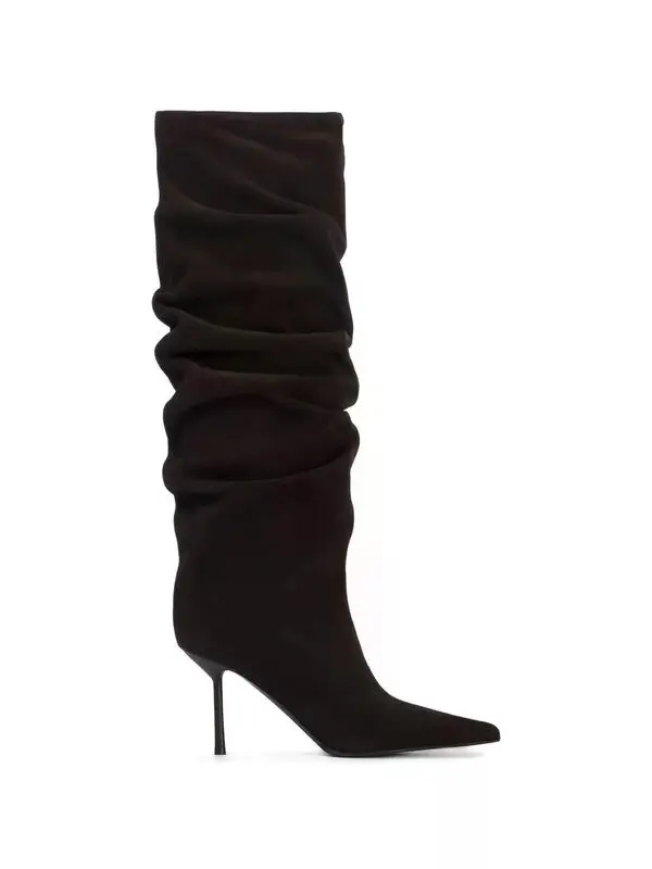 LE SILLA Bella Slouchy Suede Boots - Brown