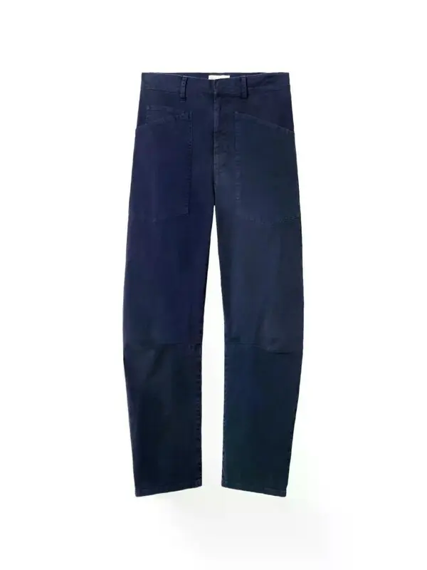 NILI LOTAN Shon Barrel-leg Palazzo Pants - Blue