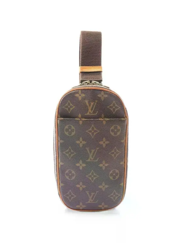 LOUIS VUITTON 2004 Monogram Pochette Ganju Belt Bag - Brown