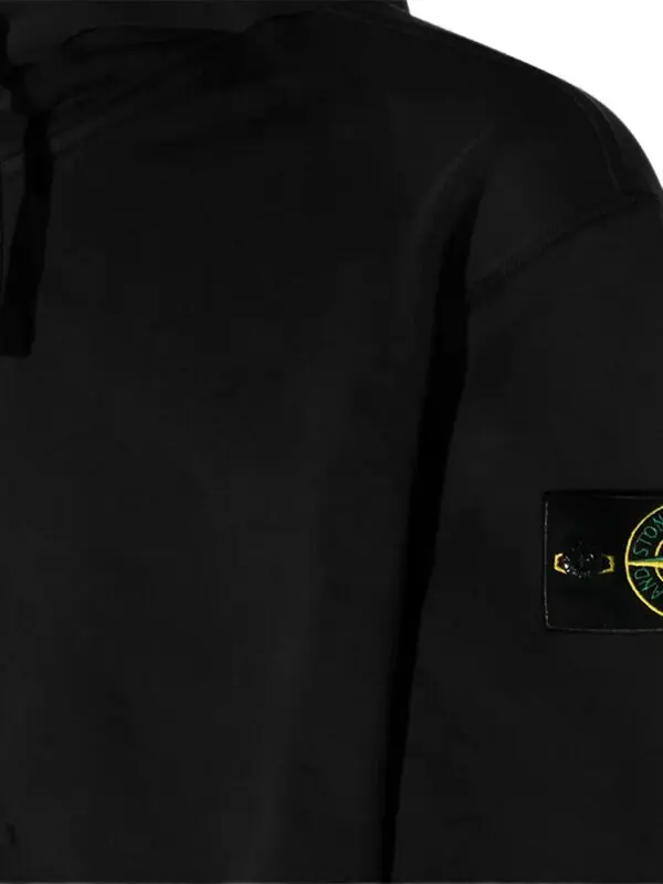 Stone Island Logo Patch Zip-up Hoodie