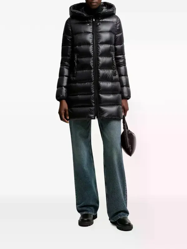 Moncler Suyenne Hooded Quilted Coat