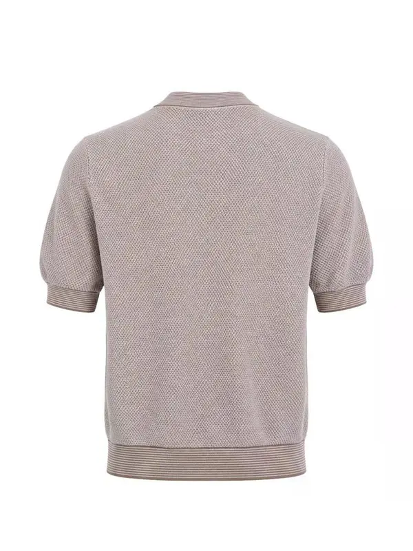 GRAN SASSO Textured-knit T-shirt