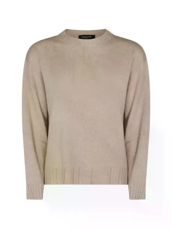 Fabiana Filippi Embellished Ribbed Sweater - Neutrals