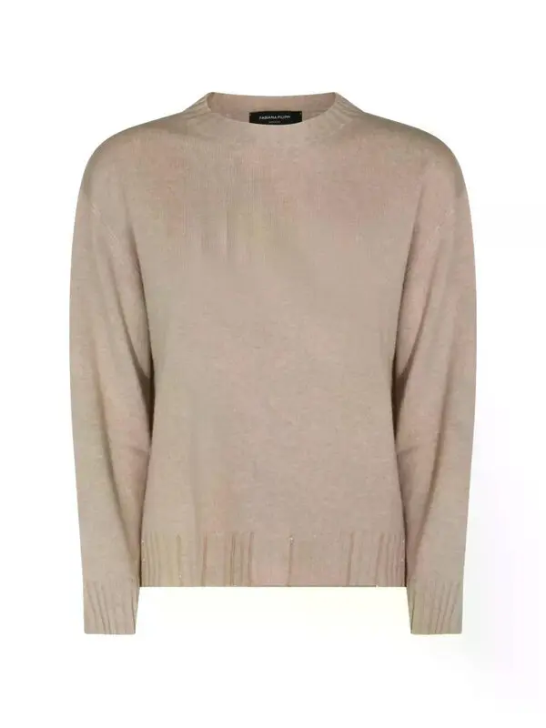 Fabiana Filippi Embellished Ribbed Sweater - Neutrals