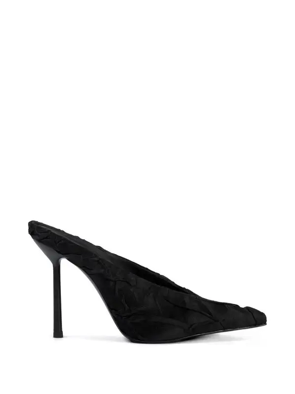 LE SILLA Crinkled-effect Sandals - Black