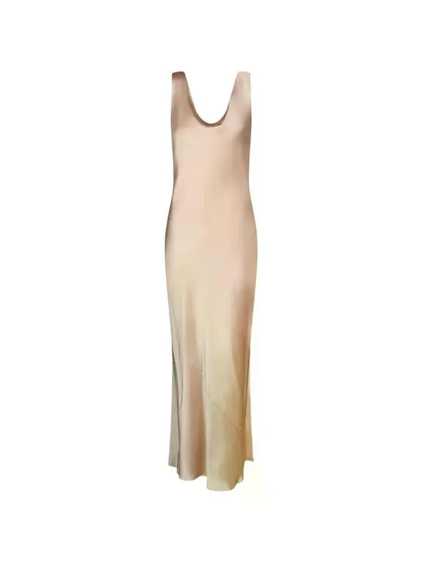 BLANCA VITA Maxi Cowl-back Sleeveless Dress - Neutrals