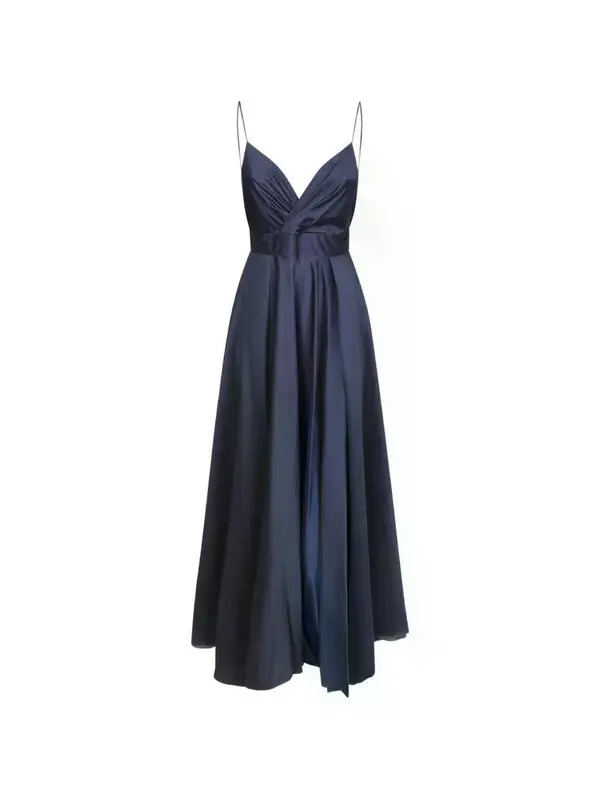 BLANCA VITA Maxi Bow Detail Dress - Blue