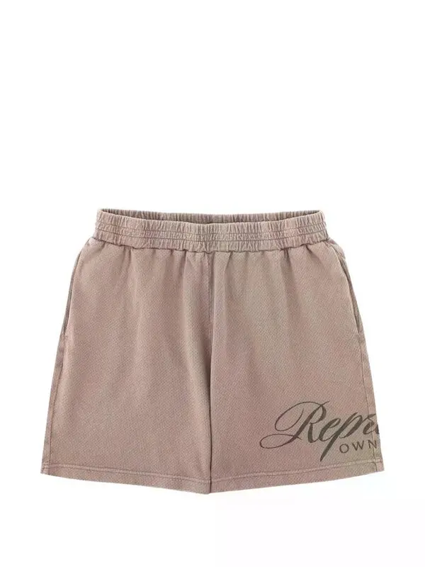 REPRESENT Logo Print Mesh Shorts