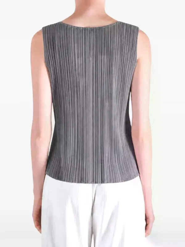 Issey Miyake Sleeveless Pleated Top