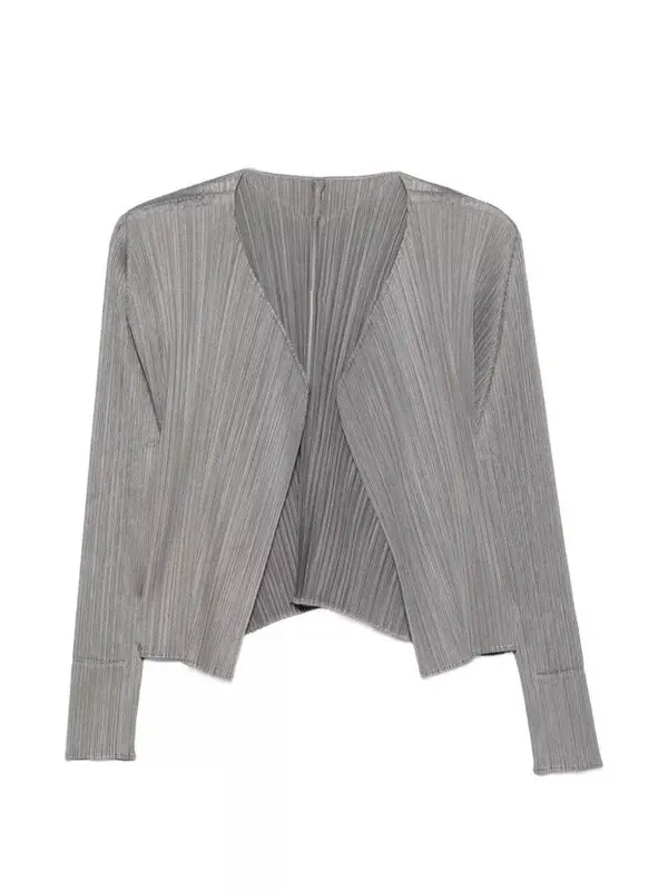 Issey Miyake Pleated Jacket - Grey