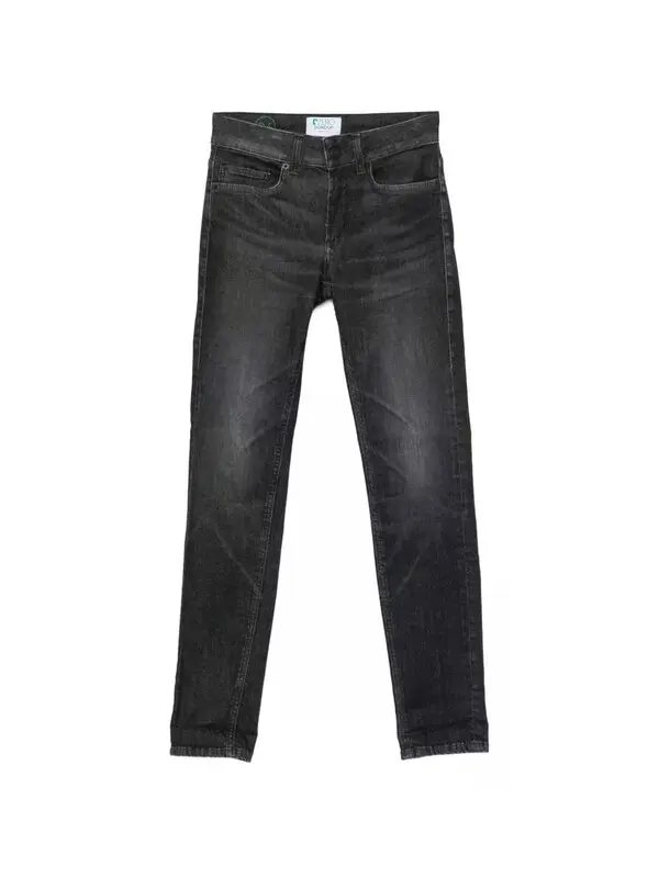 DONDUP Slim Cut Faded Effect Jeans