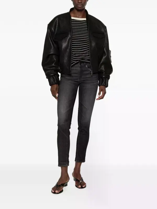 DONDUP Slim Cut Faded Effect Jeans