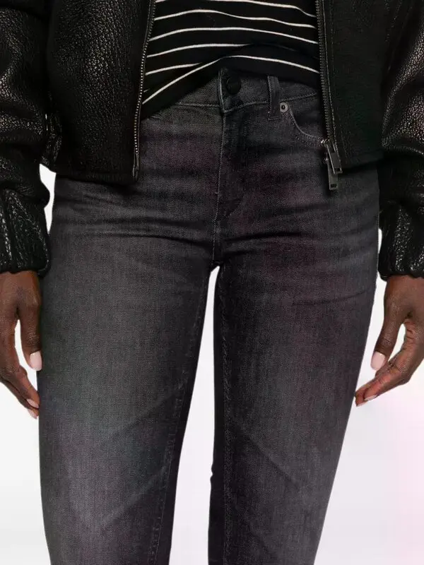 DONDUP Slim Cut Faded Effect Jeans