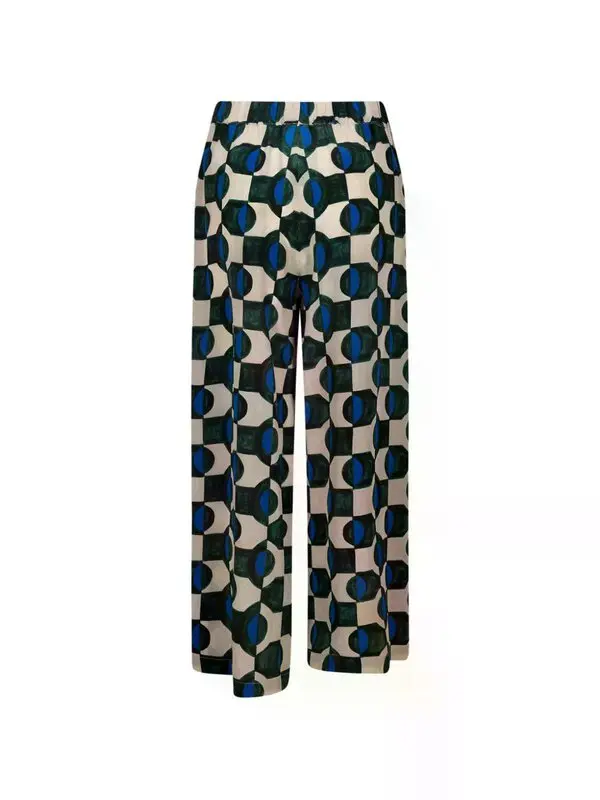 Max Mara Geometric Print Palazzo Pants