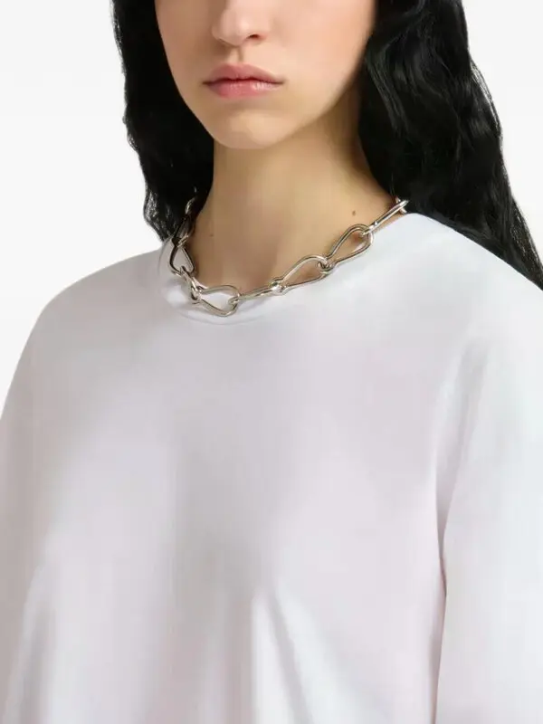 Marni Cotton T-shirt With Shirt Sleeves