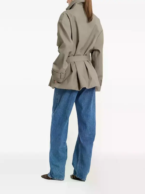 ROTATE BY BIRGER CHRISTENSEN Short Trench Coat - Neutrals