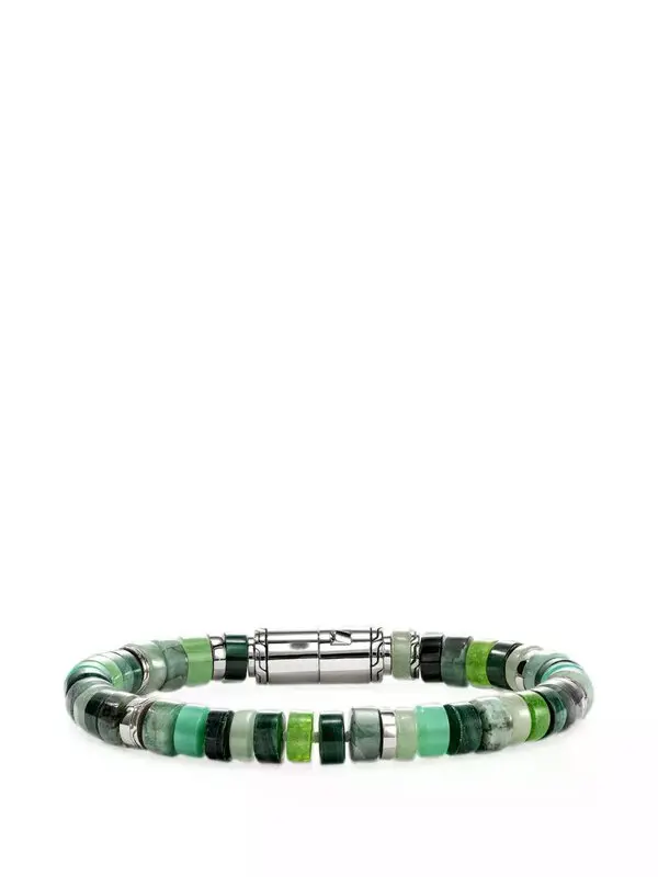 John Hardy Heishi Emerald Bracelet - Silver