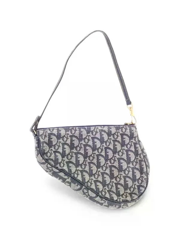 Dior Vintage Saddle Bag - Blue