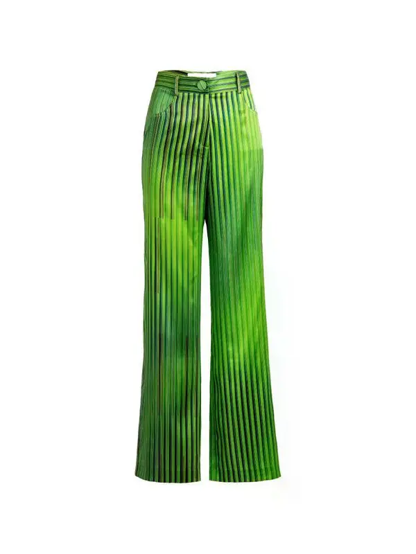 Silvia Tcherassi Emine Striped Palazzo Trousers